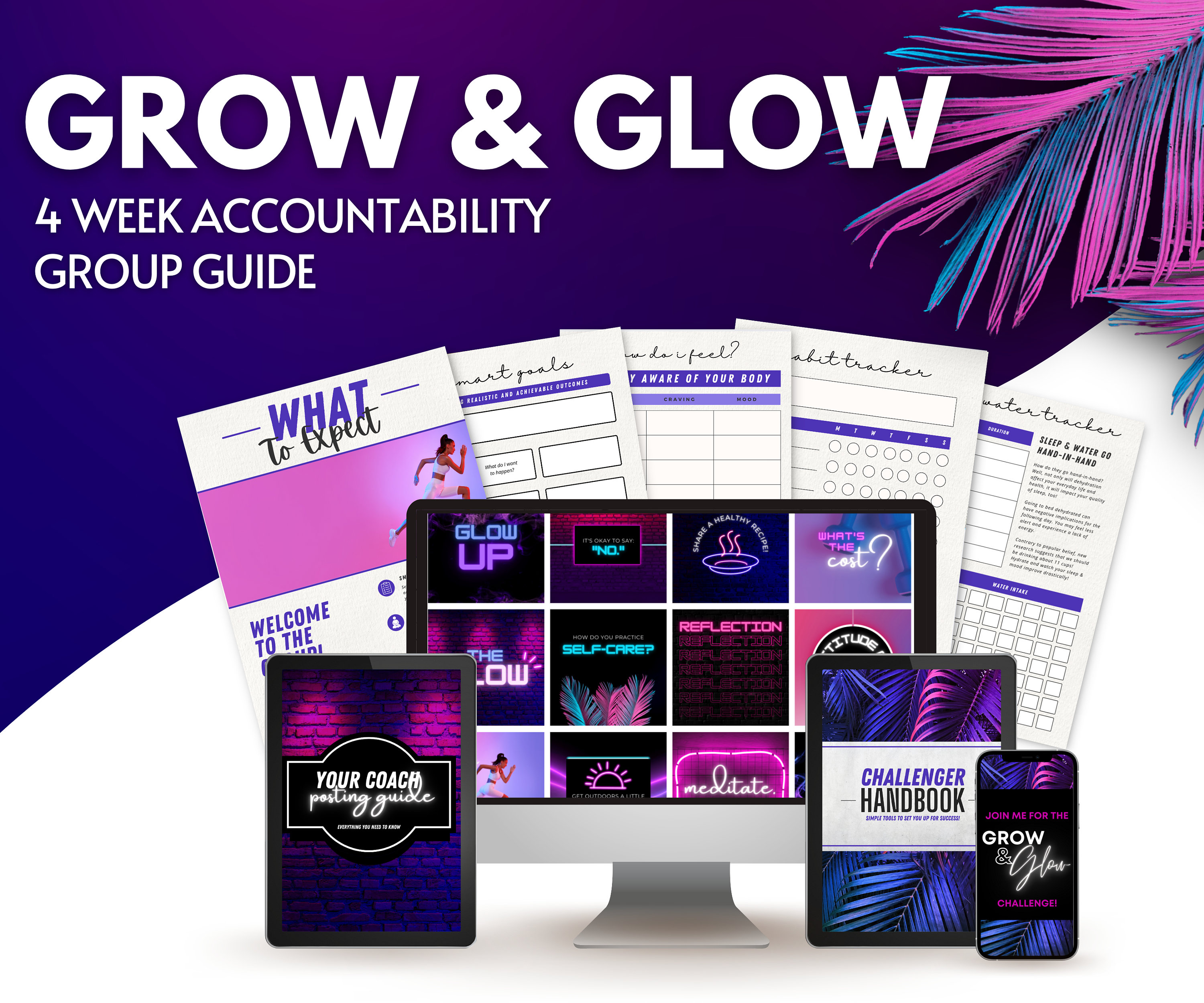 Grow and Glow 2024 Challenge Group / Challenge Group / Accountability ...