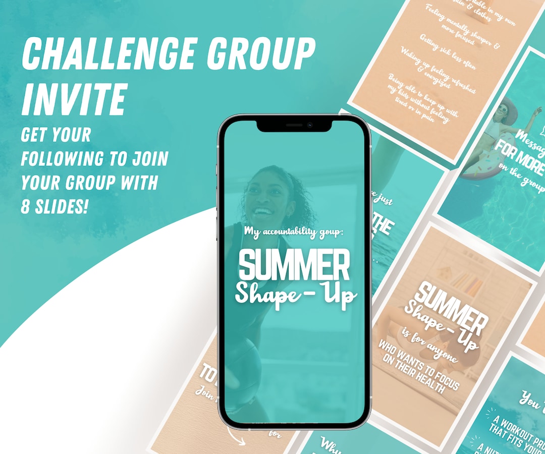 Beachy June Challenge Group Invite / Beach-day-inspired / Instagram ...