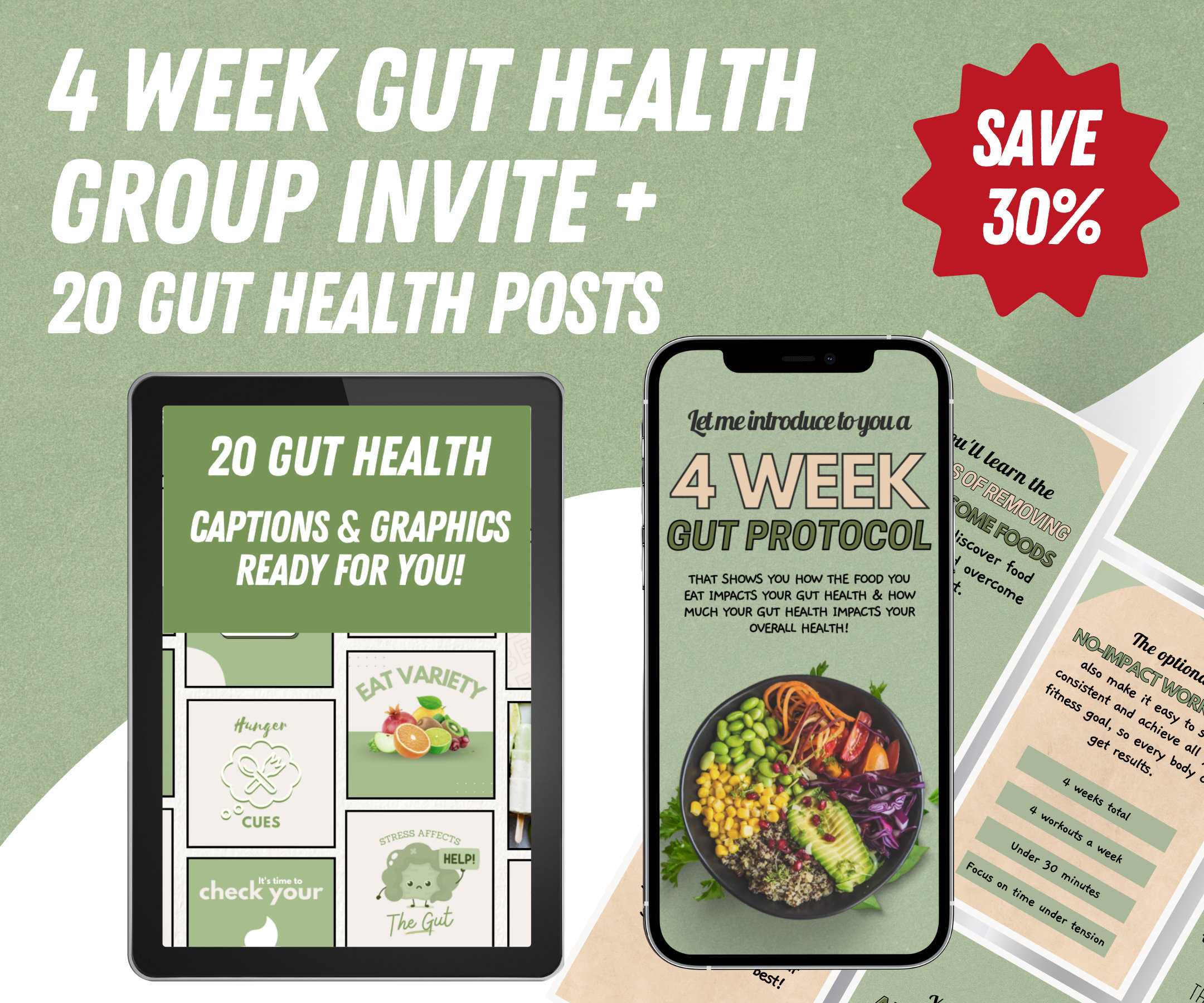 Gut Health BONUS BUNDLE / Gut Health Value Builder / Nutrition ...