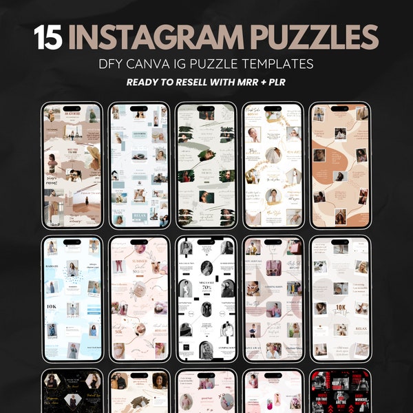 Instagram Puzzle Template - Etsy