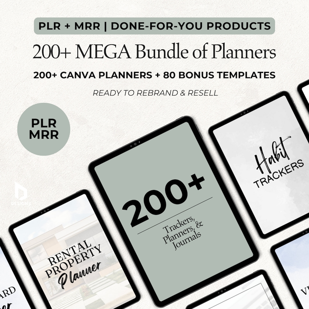 200+ ULTIMATE Bundle of Canva Templates, MRR PLR, Canva Templates ...