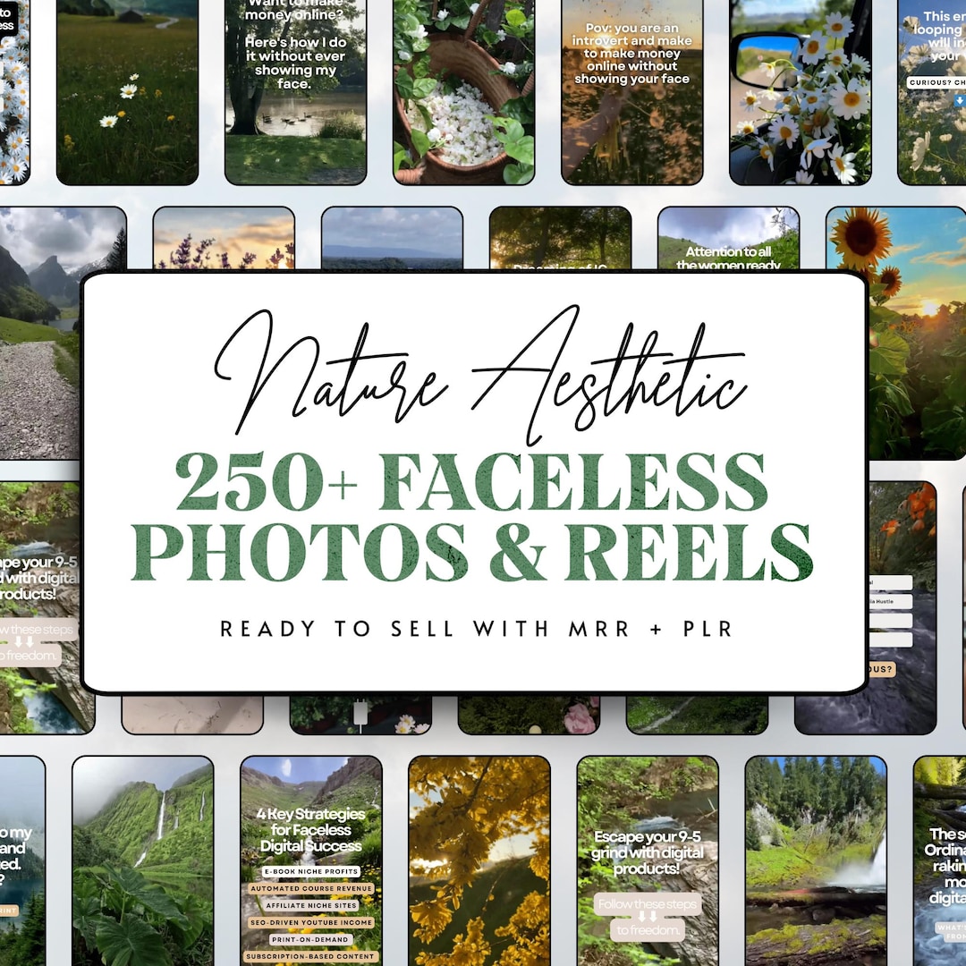 Faceless Reels Video Nature MRR Photo Post, Beach Travel Reels ...