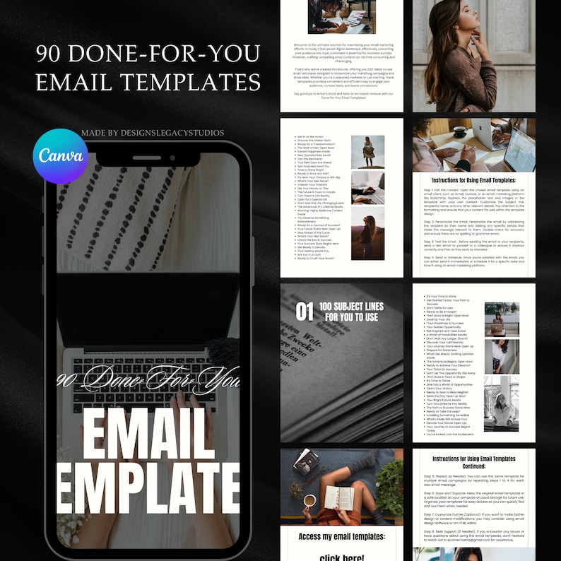 90 Done for You Email Templates With MRR, Master Resell Rights PLR MRR ...