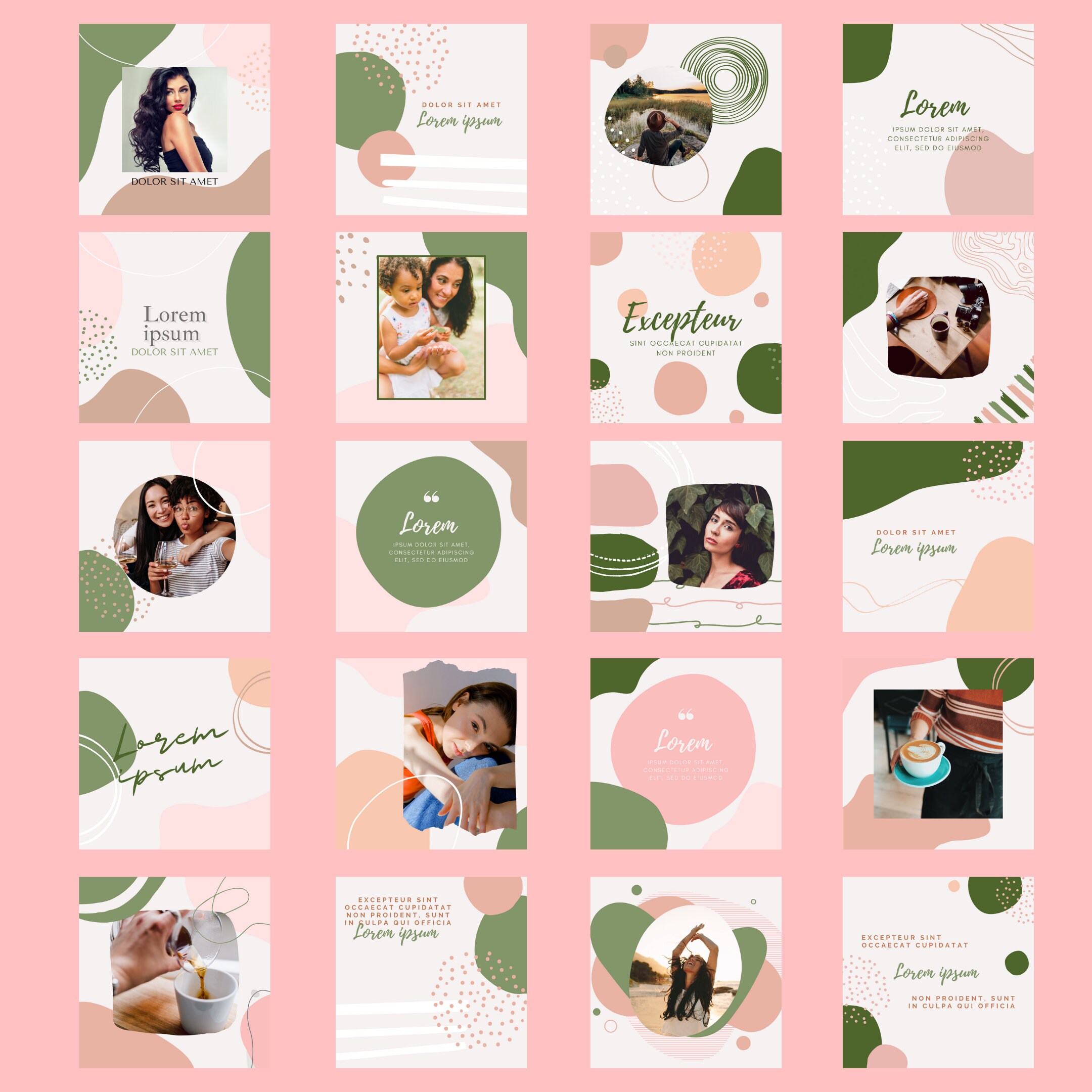 Instagram Templates for Canva, Instagram Post Template Canva, Editable ...