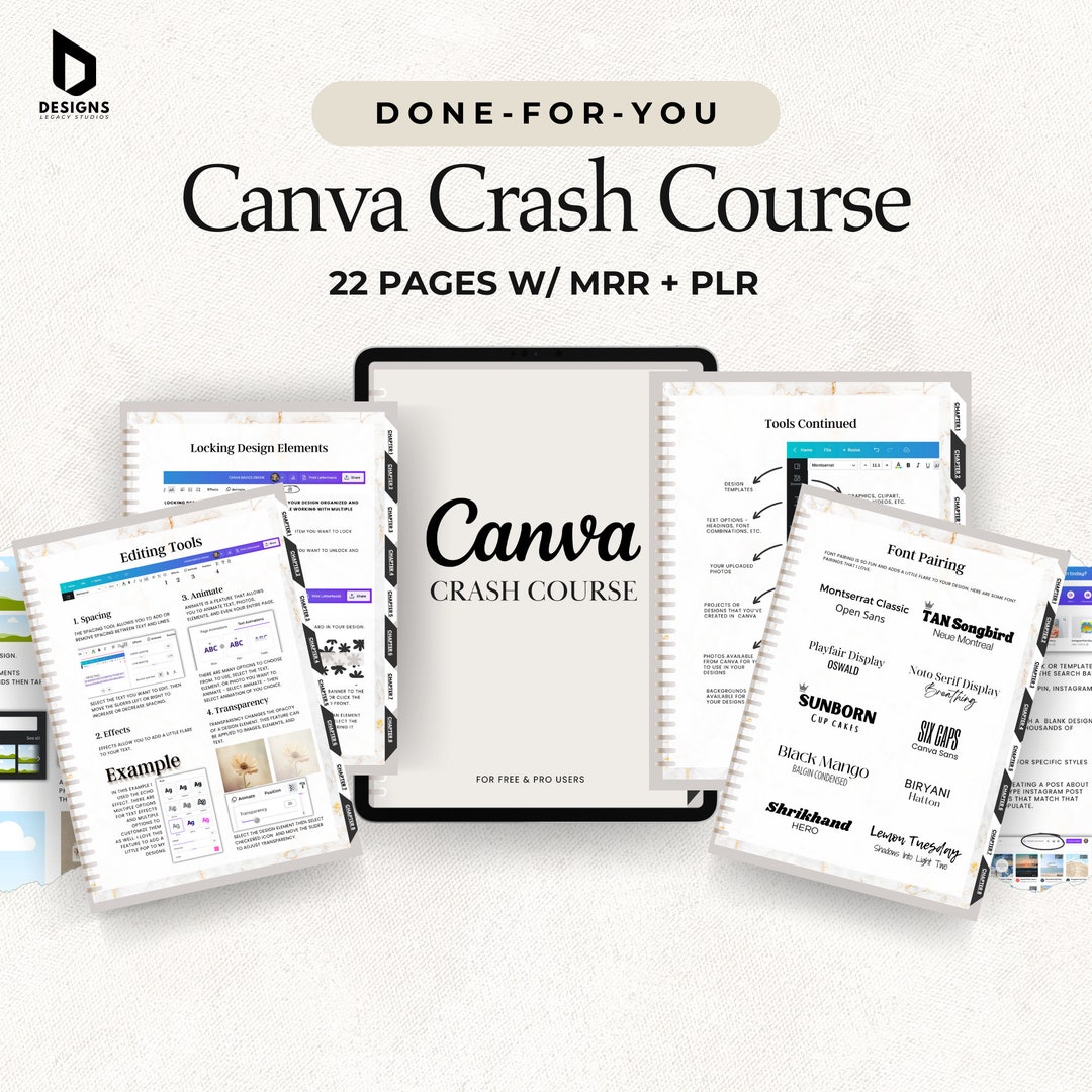 Canva Crash Course And Master Resell Rights Mrr With Private Label