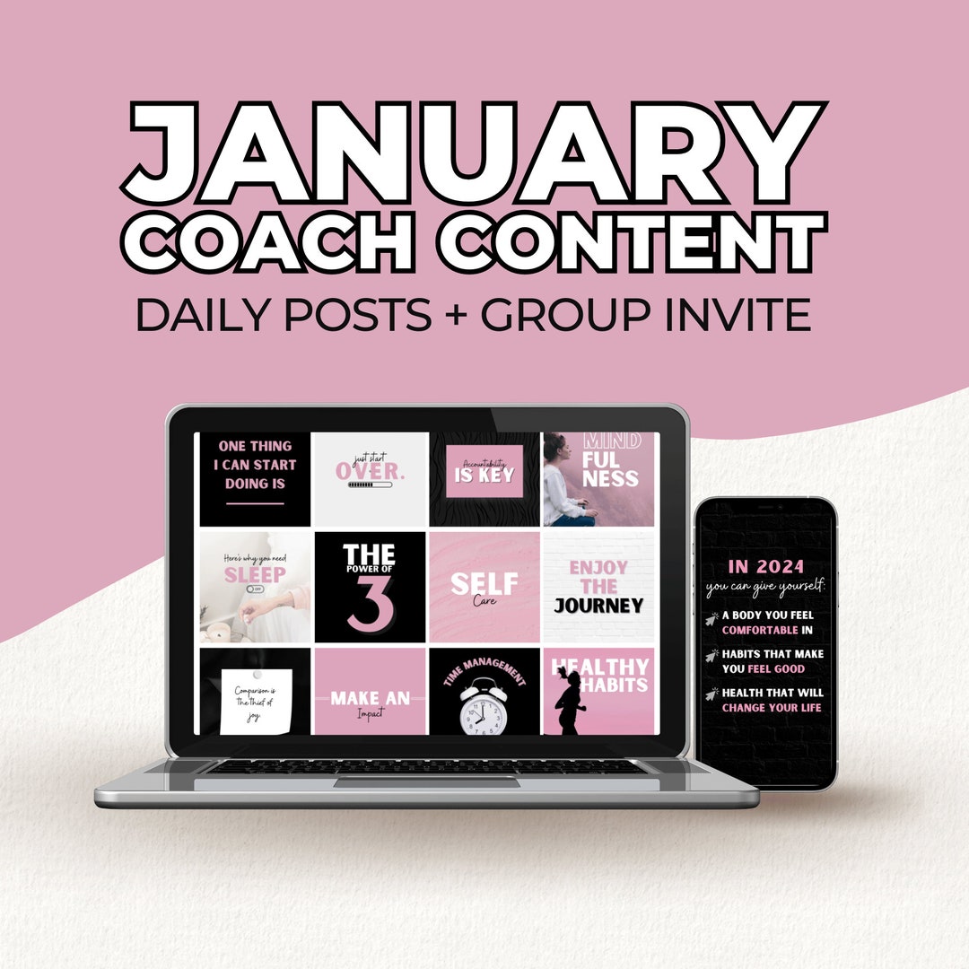 January Daily Posts / January Health / Challenge Group / Accountability ...