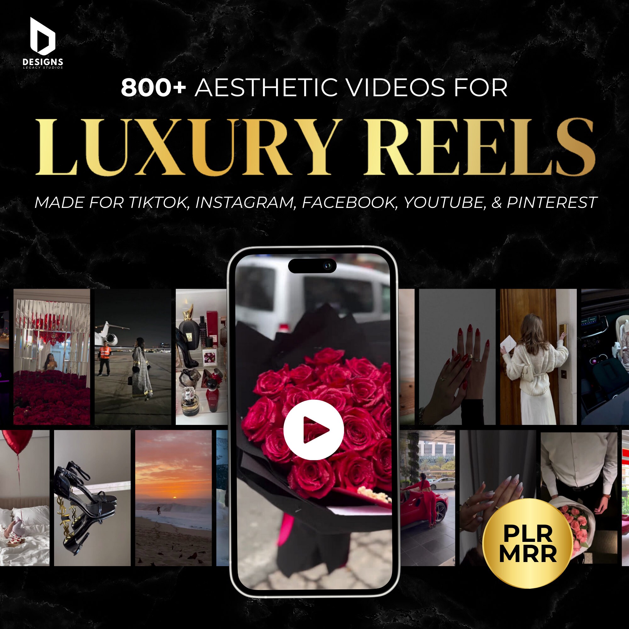 800+ Luxe Reel Bundle, MRR PLR Luxury Reels, Luxury Rich Women Reels for Instagram, Luxury ...
