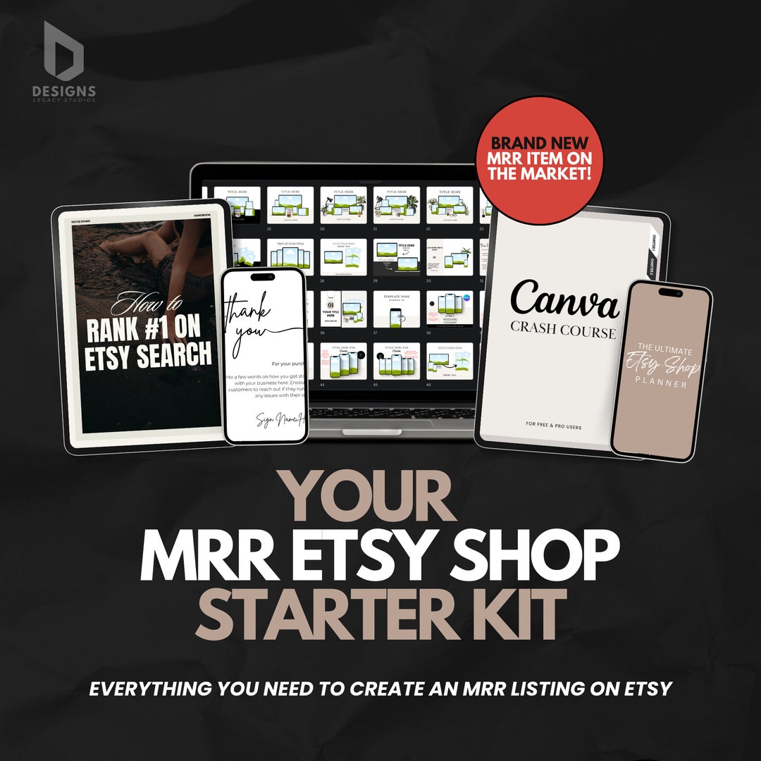 Your MRR Etsy Starter Kit Bundle, Etsy Shop, Rank #1 on Etsy, Done for ...