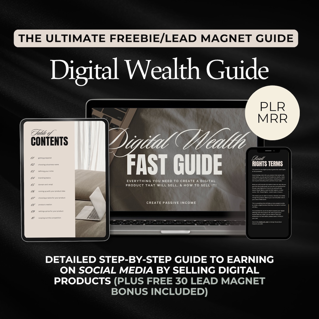 Digital Wealth Marketing Guide Bundle With Master Resell Rights MRR ...