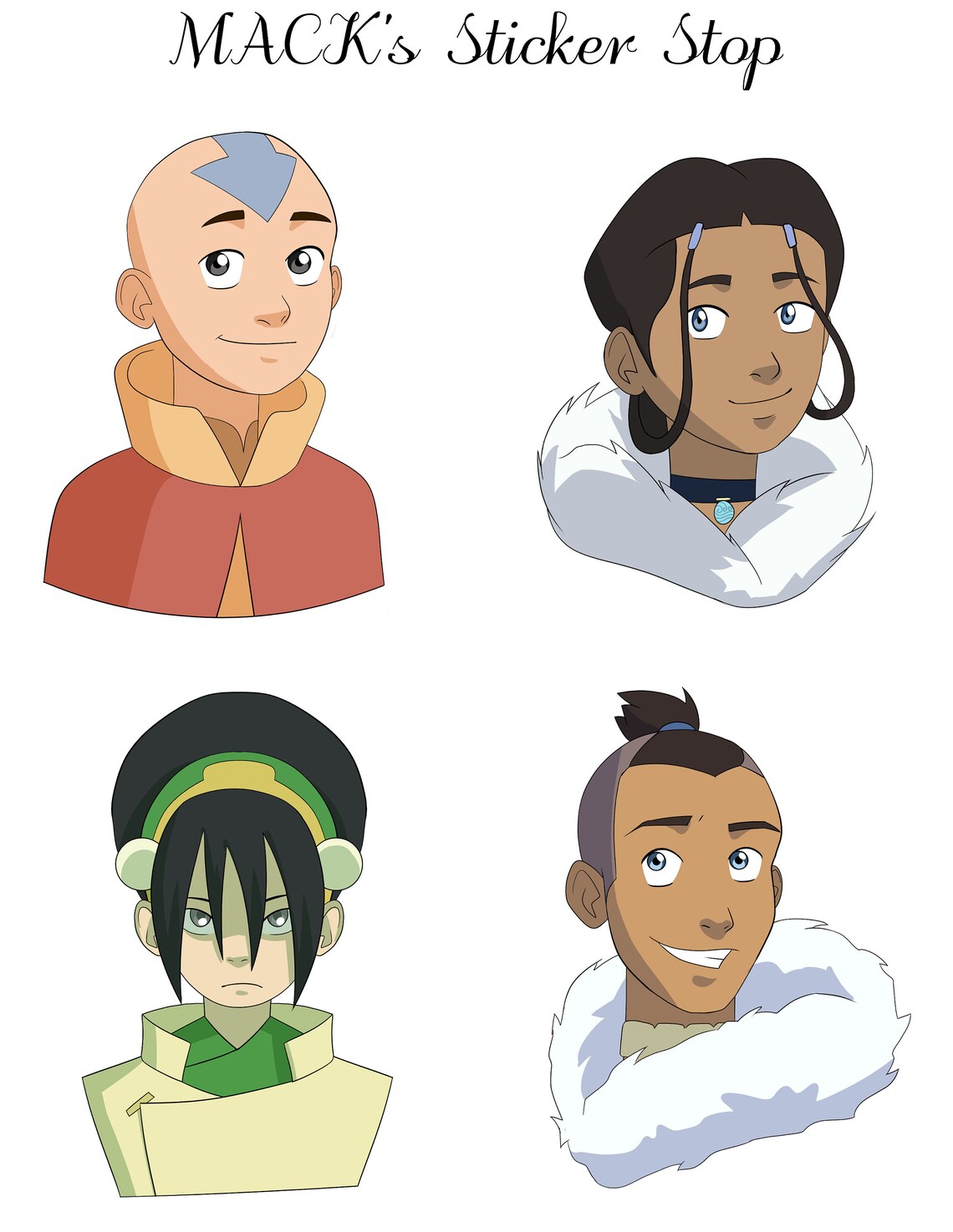 Avatar The Last Airbender Sticker Sheet A | Etsy