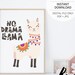 No Drama Llama Nursery Printable Wall Art Decor Instant Download - Etsy