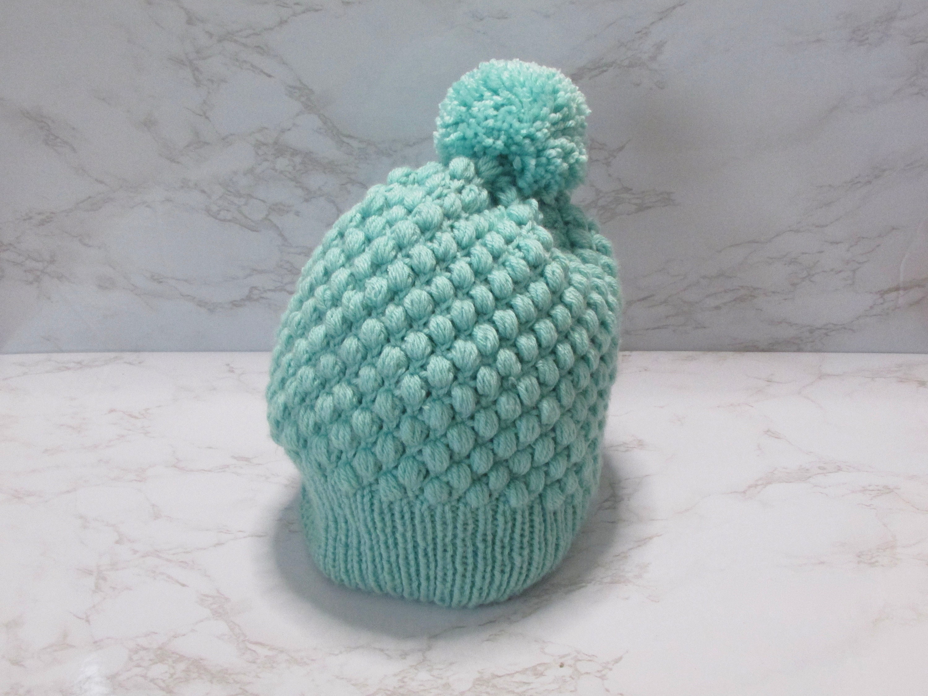 Teal Diamond Beanie