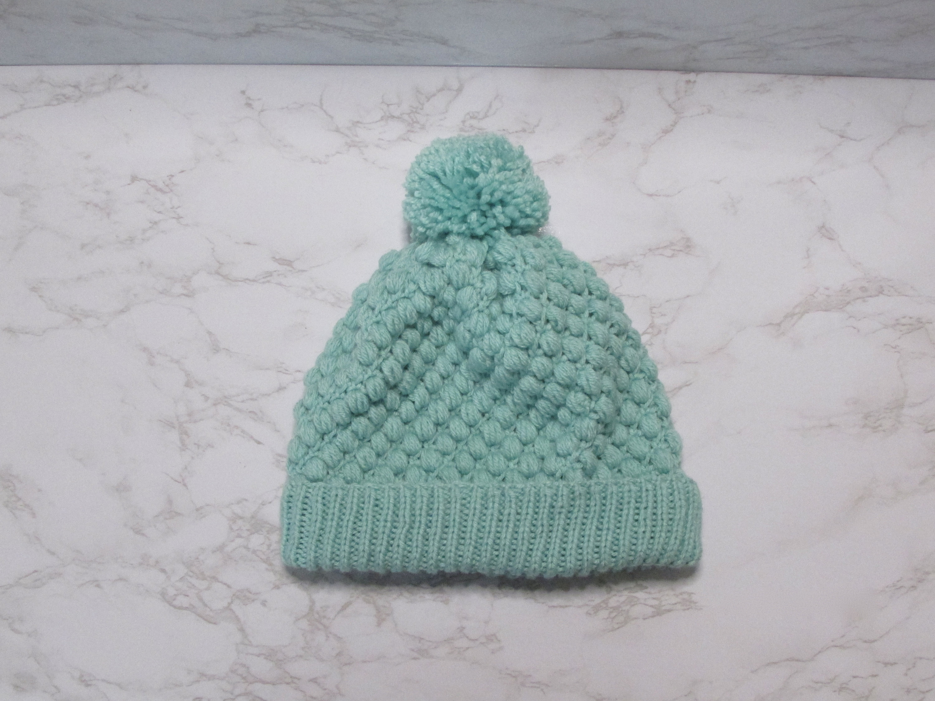 Teal Diamond Beanie