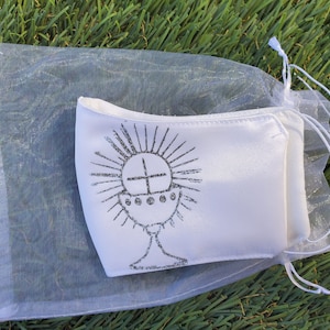 First Communion Face Mask for Girls - Etsy