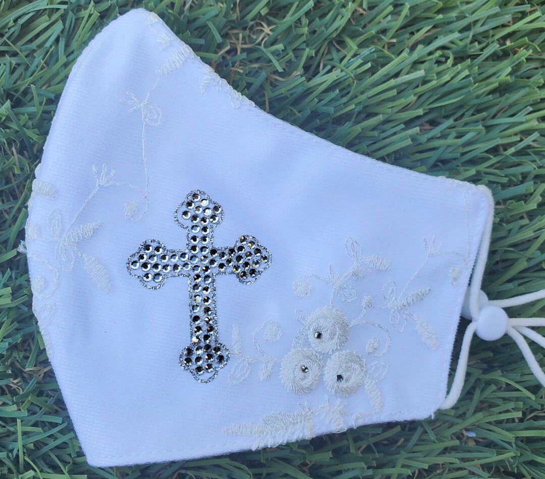 First Communion Face Mask, First Communion Lace Face Mask,first ...