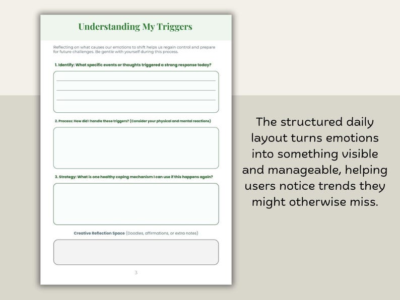 Emotional Regulation Worksheet Printable | Daily Mood Tracker ...