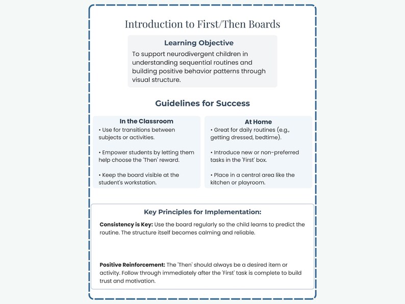 Printable First/then Board Toolkit, Visual Schedule Cards, Home ...