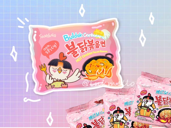 Buldak Noodle Sticker / Samyang Ramen / Asian Food Sticker / | Etsy México