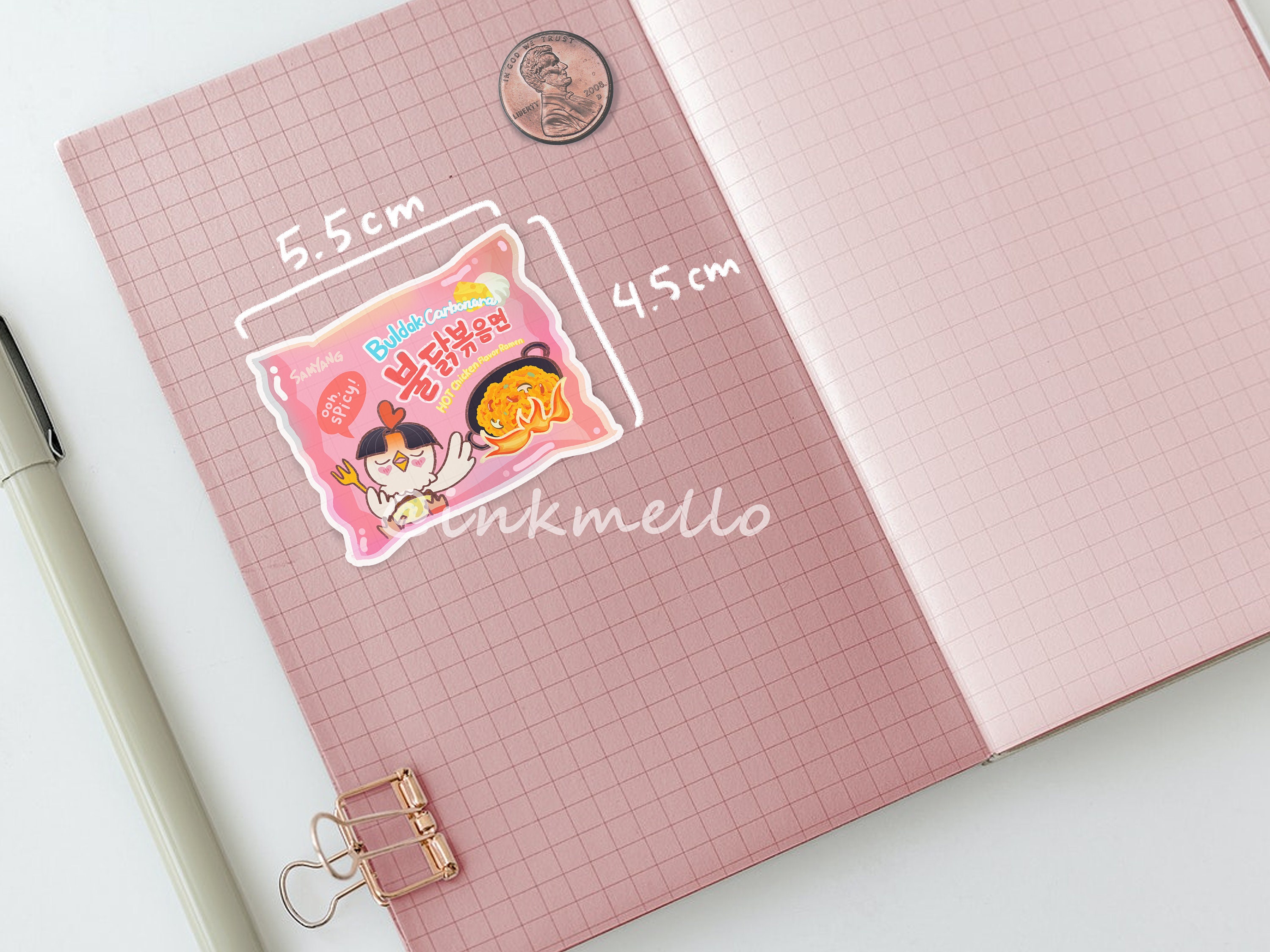 Buldak Noodle Sticker Samyang Ramen Asian Food Sticker | Etsy