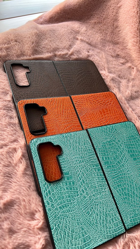 For Microsoft Surface Duo 2 Croc PU Leather Case Hard Back - Etsy