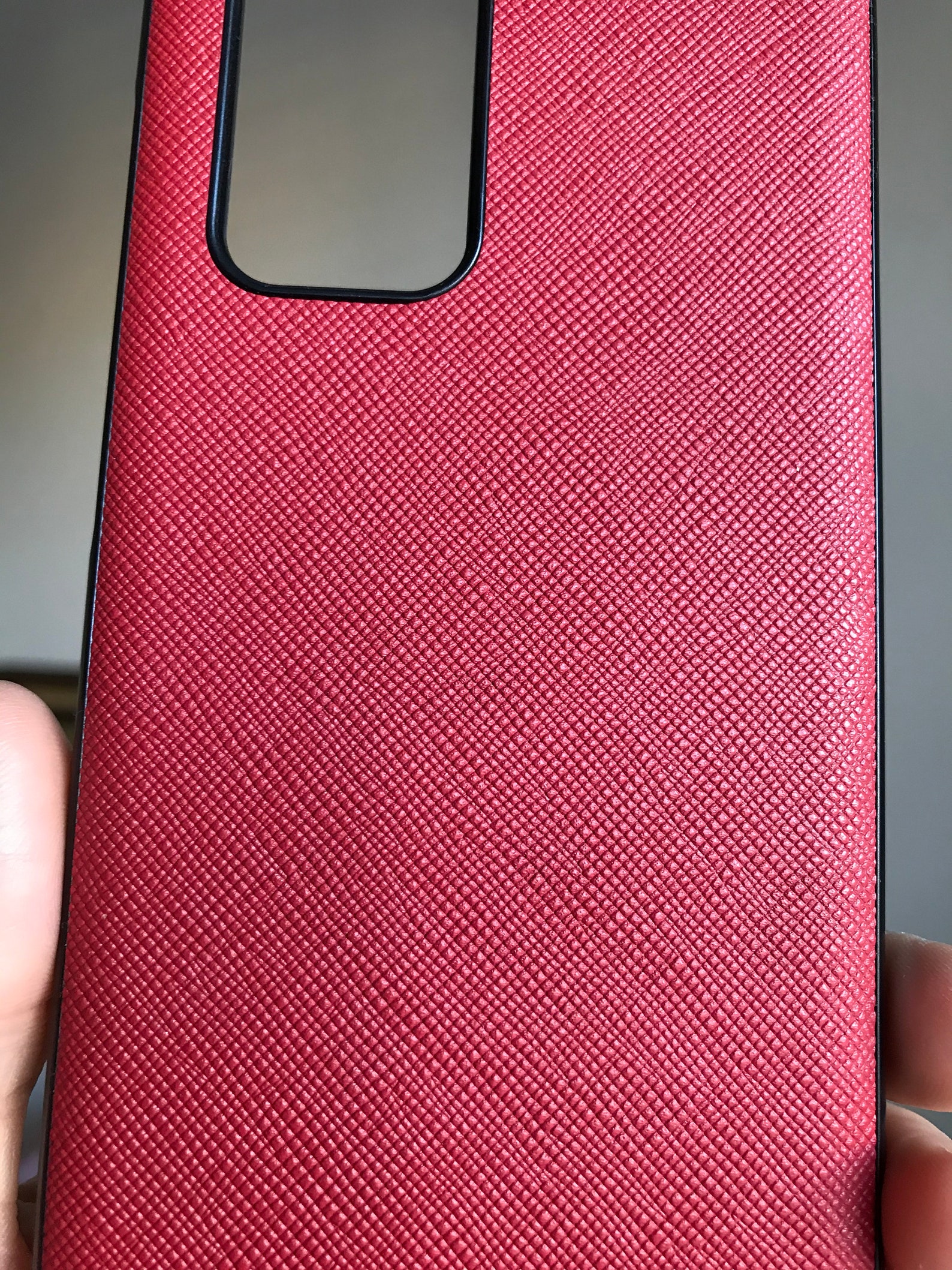 Phone Case for LG WING 5G Genuine Cross Pattern Leather | Etsy