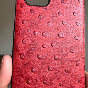 GENUINE Leather Ostrich Pattern Phone Case for LG Wing 5G - Etsy