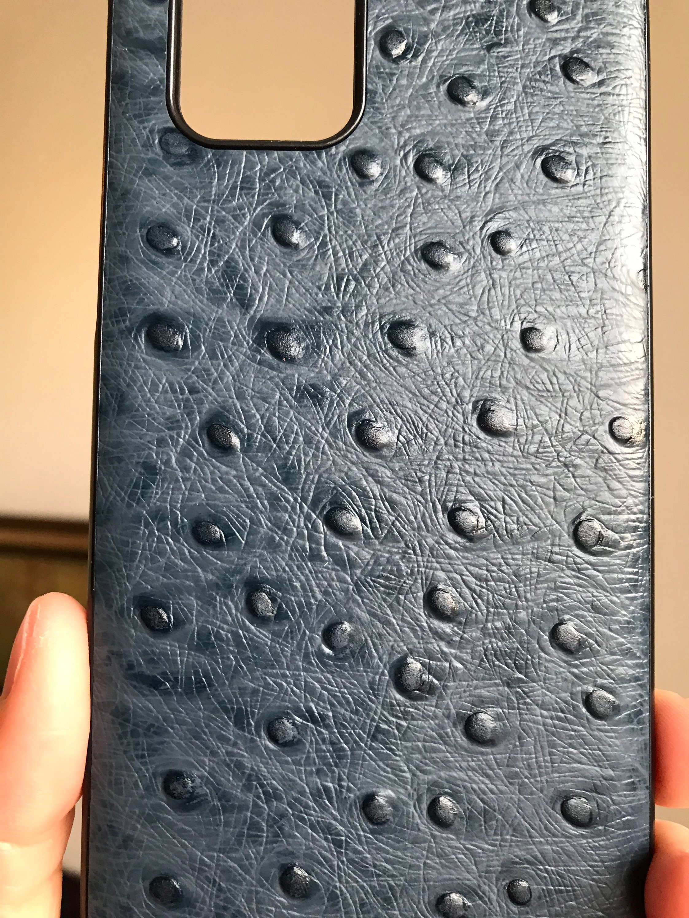 GENUINE Leather Ostrich Pattern Phone Case for LG Wing 5G - Etsy