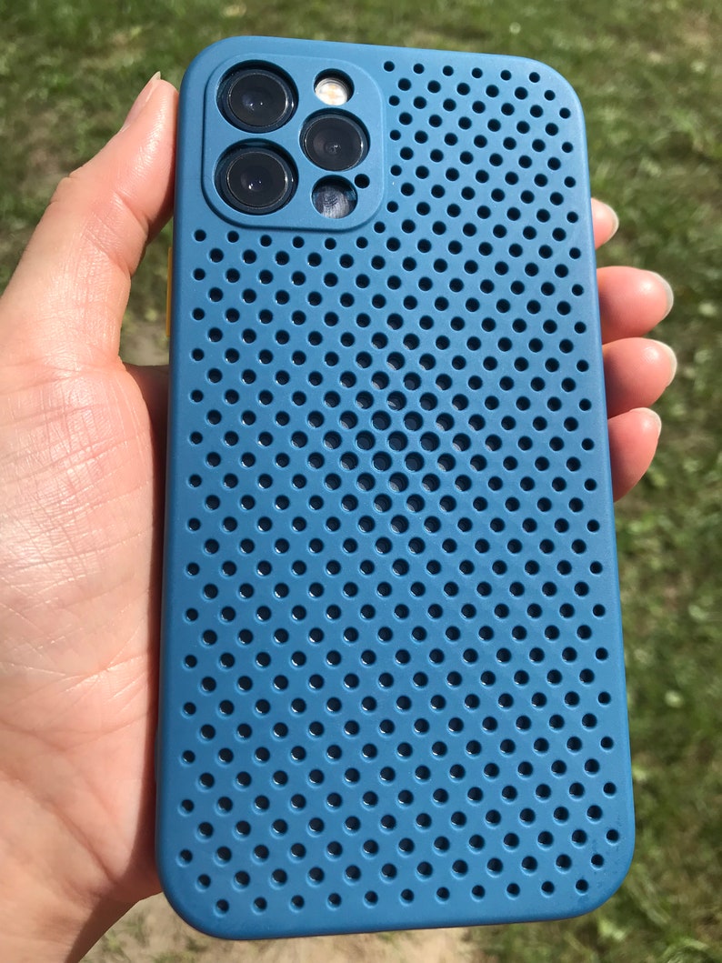 For Iphone 12 Pro Max Thin Soft Case Breathable Heat Dissipate - Etsy