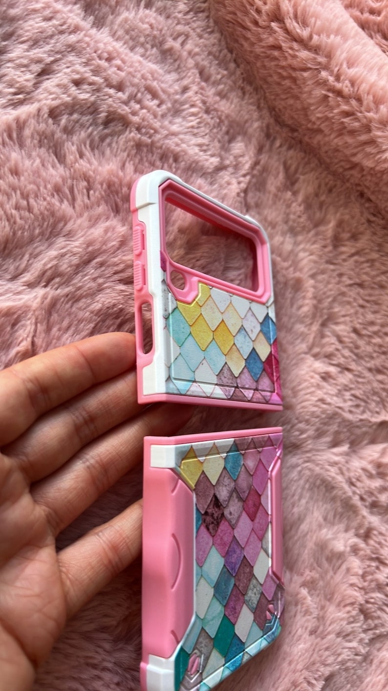 For Samsung Galaxy Z Flip 4 5G Phone Case TPU+PC Multicolor Cute Heavy ...