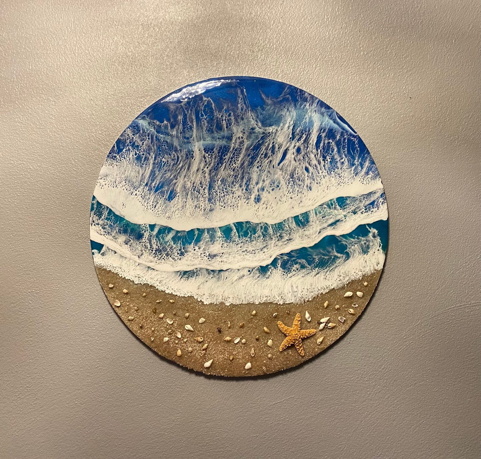 Large Beach Inspired Resin Art, Epoxy Resin Ocean, 3D Resin Ocean - Etsy