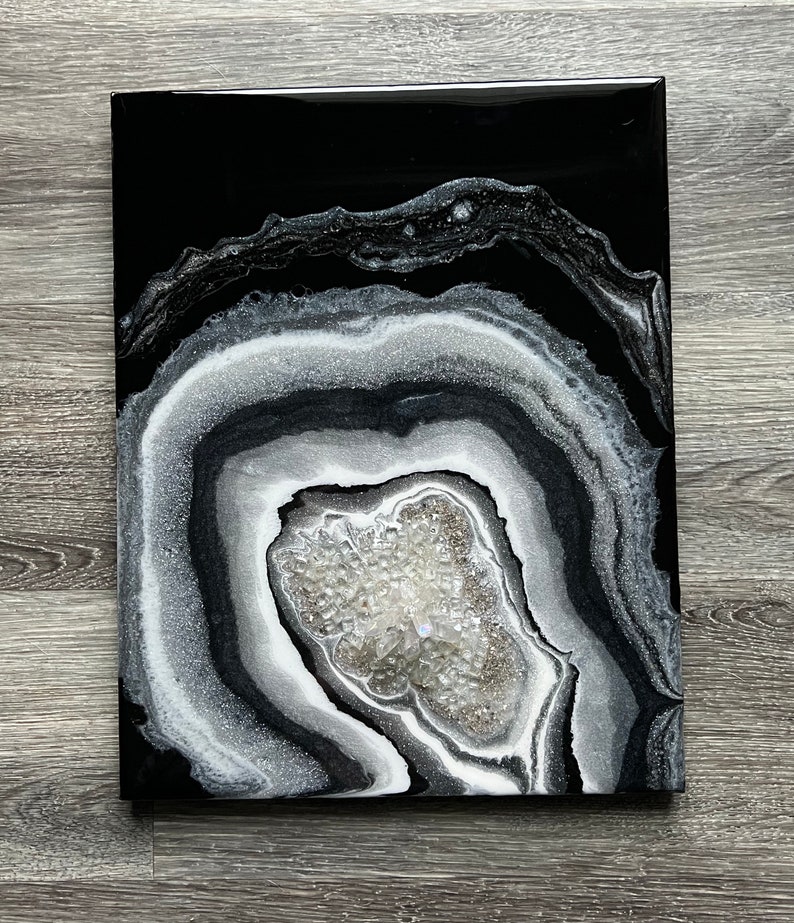 11x 14black and White Resin Wall 3D Wall Art Textured - Etsy
