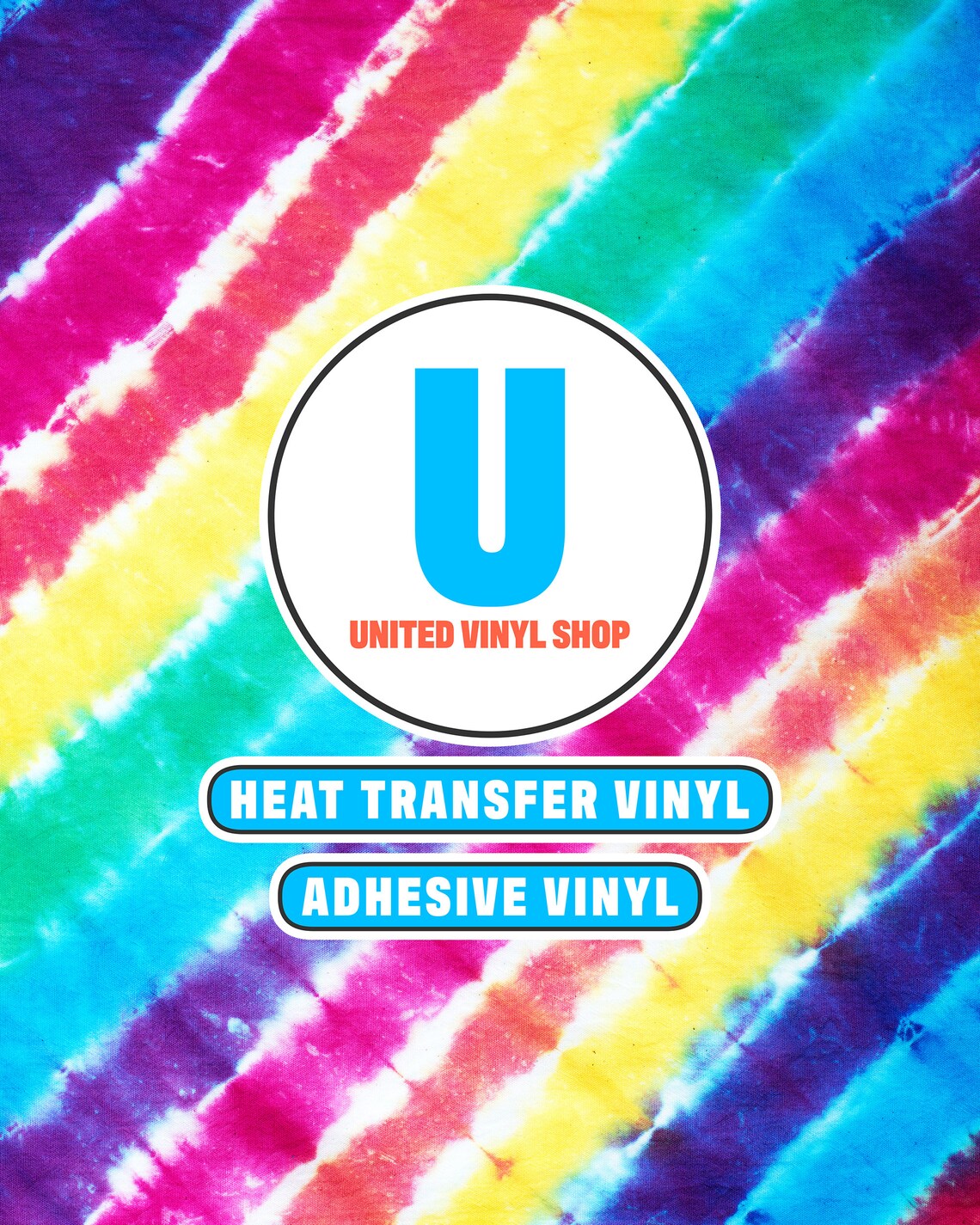 Tie Dye HTV or Adhesive Vinyl Sheet 12x15 Inches Heat - Etsy