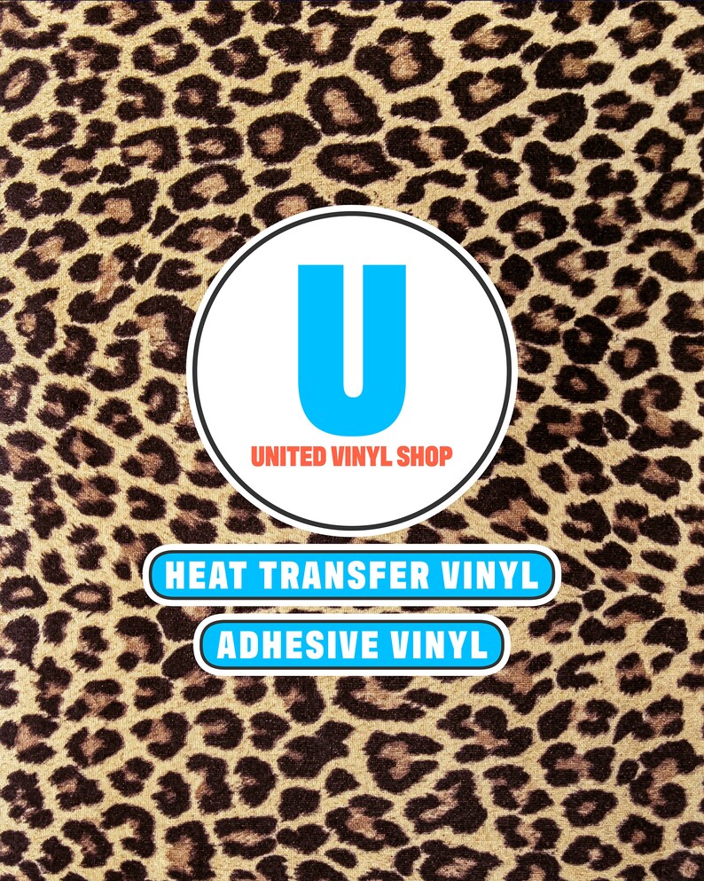Leopard Print Pattern HTV or Adhesive Vinyl Sheet 12x15 - Etsy