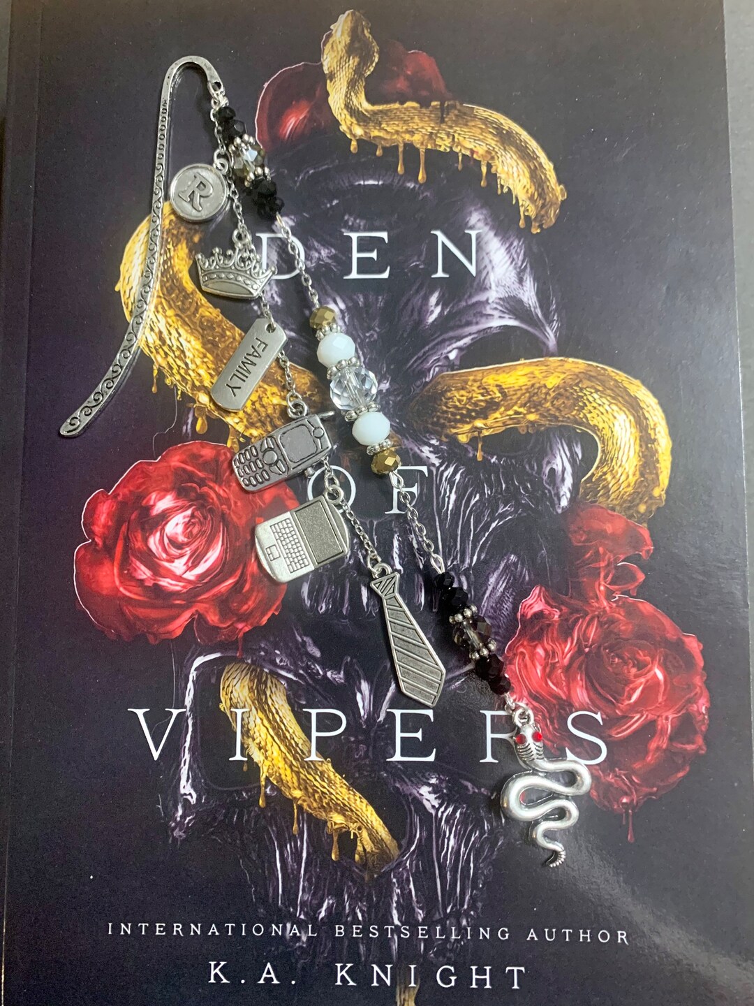 Den of Vipers Inspired Bookmark - Book Bling - Ryder - Etsy