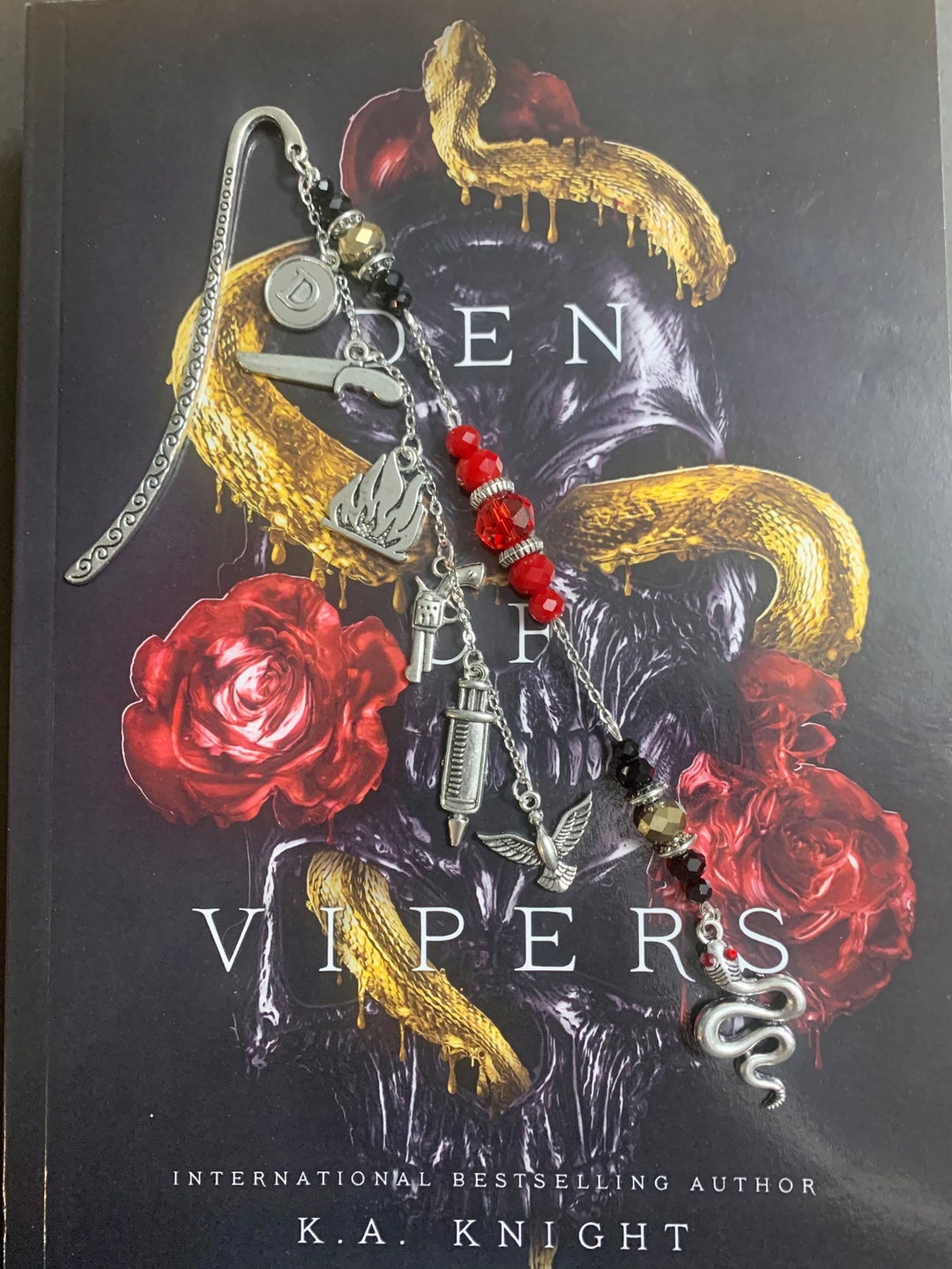 Den of Vipers Inspired Bookmark- Book Bling - Diesel - Etsy