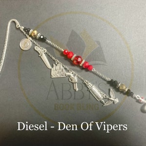 Den of Vipers Inspired Bookmark- Book Bling - Diesel - Etsy