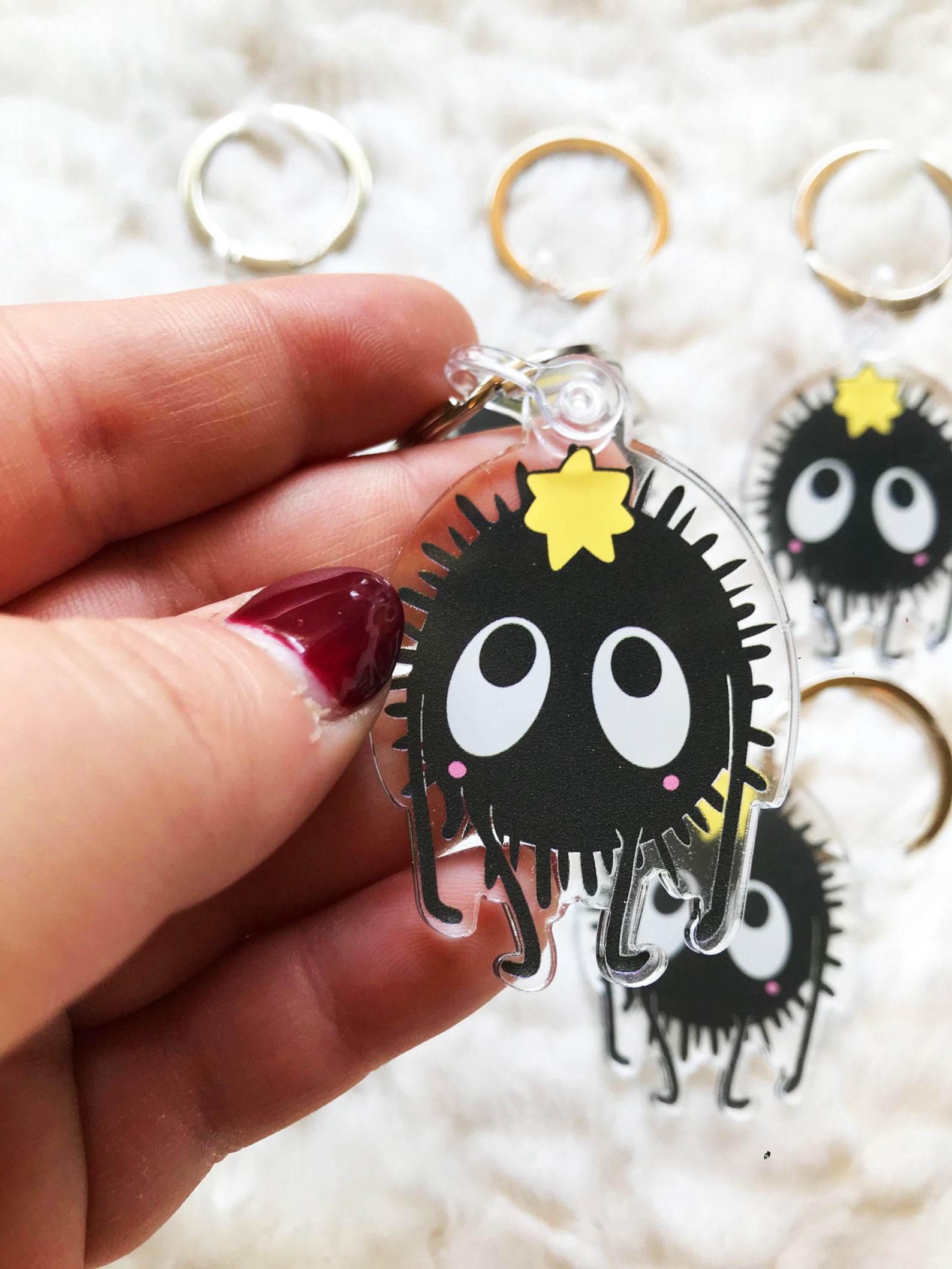 2 Inch Soot Sprite Keychain from Spirited Away | Etsy