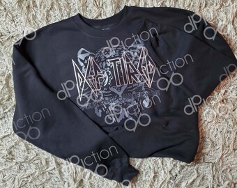 Def Tired Pour Some Coffee on Me Def Leppard Leopard SVG EPS Cricut Cut ...