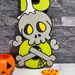 SKULL Cross Bones boo Sign Halloween Decor - Etsy