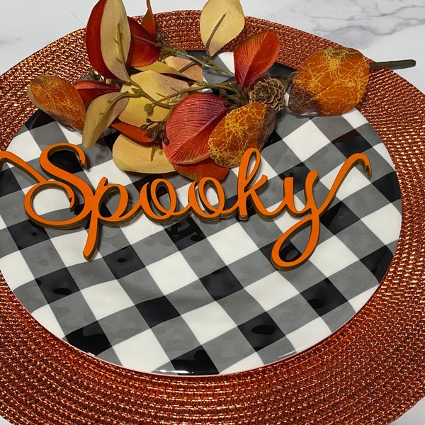 Halloween Place Card - Etsy