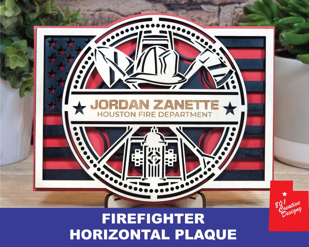 Fire Department Firefighter Personalized Sign Plaque Rescue Series ...