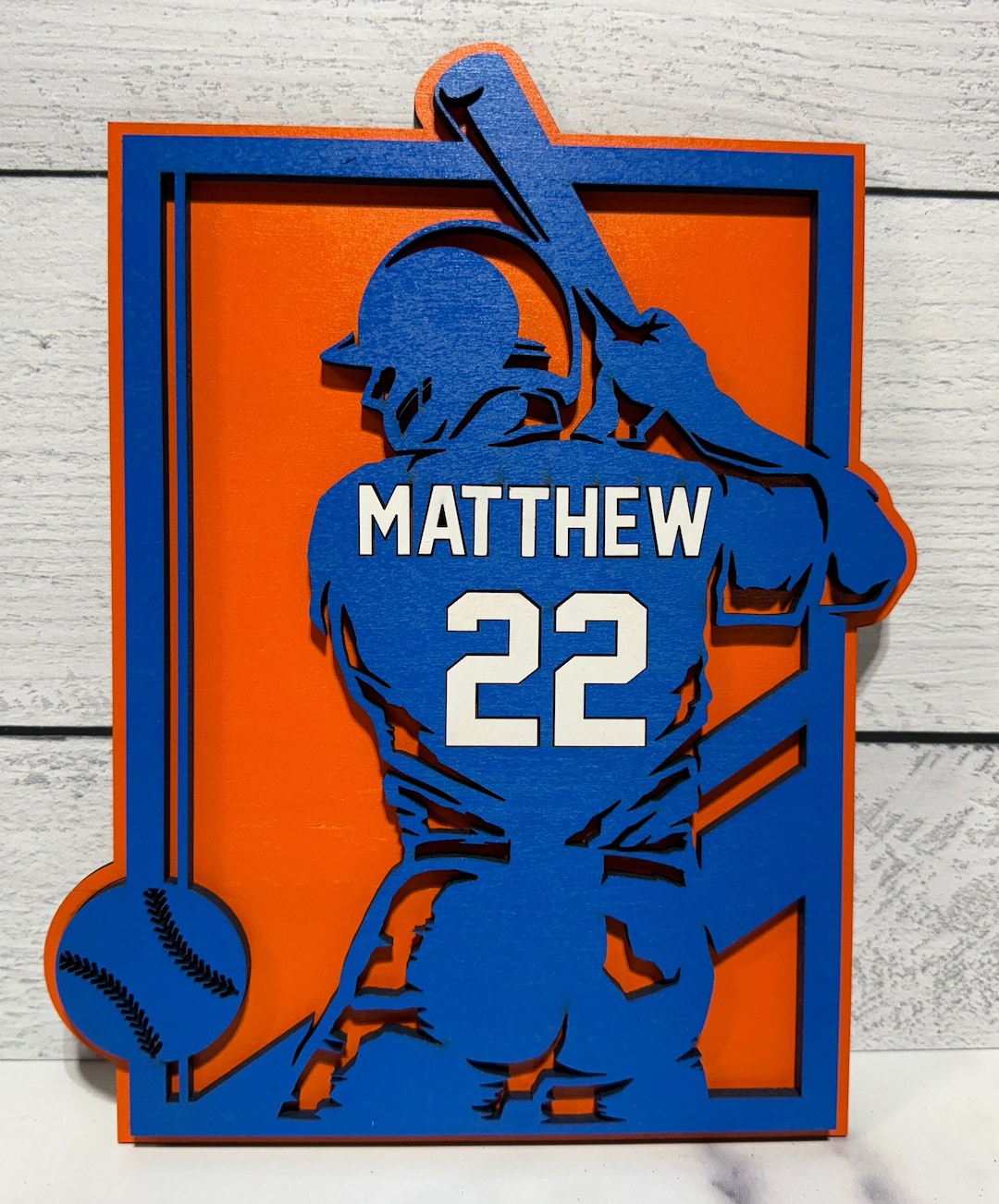 Custom Baseball Player Sign, Personalized Last Name Player Sign for ...