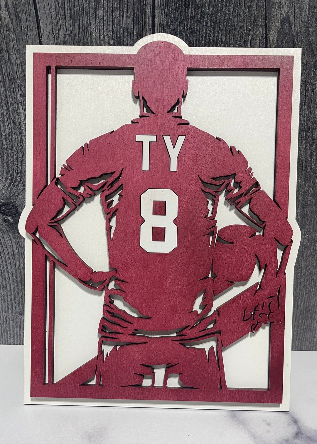 Custom Soccer Player Sign, Personalized Last Name Player Sign for High ...