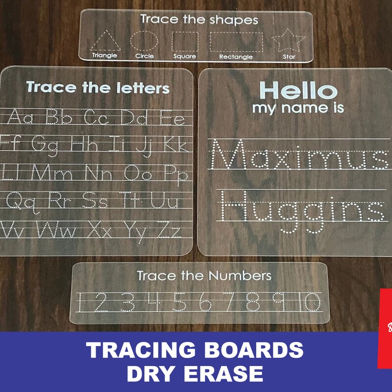 Letter Tracing Board - Etsy