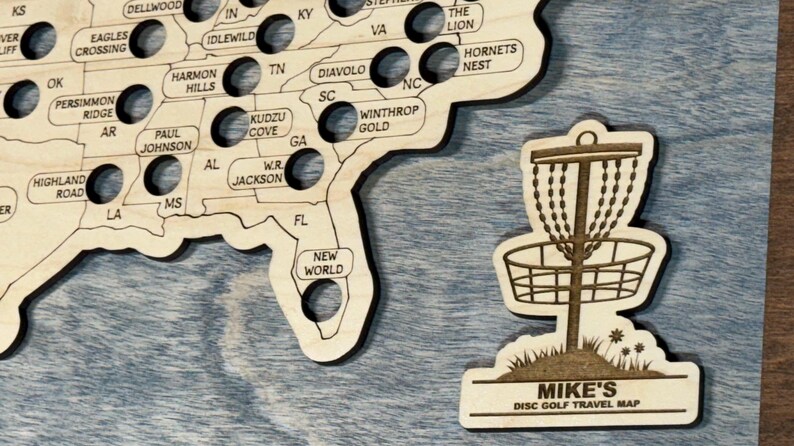 Disc Golf Travel Map Tracker | Disc Golf Courses Map of the USA ...