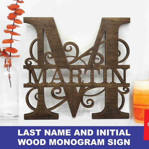 Wood Monogram - Etsy