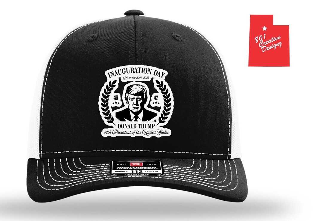 Trump Inauguration Day 2025 Wheat Snapback Trucker Leather Patch Hat ...