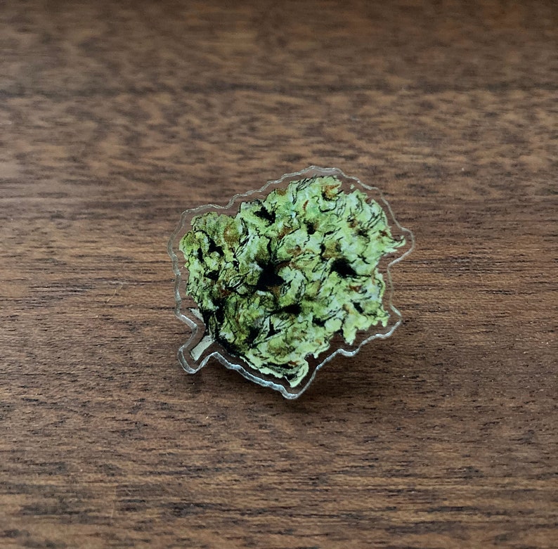 420 Friendly Acrylic Pins Weed Bud and Pipe Pins | Etsy