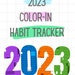 Color-in Habit Tracker | Quarterly Progress, Annual Success - Etsy