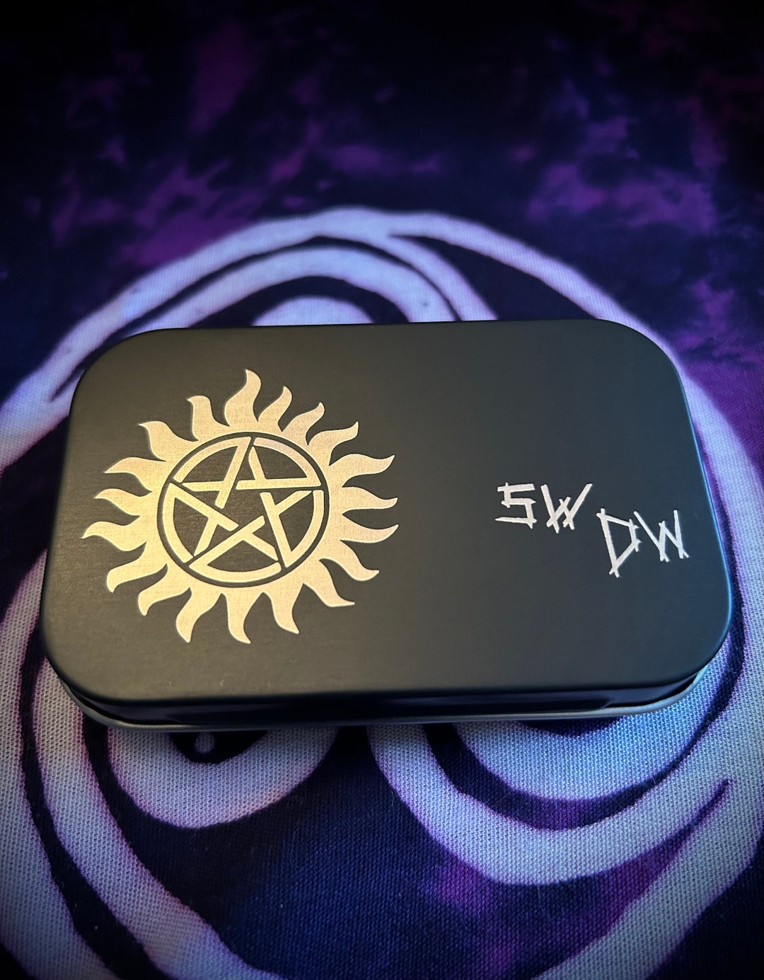 Winchester Inspired Anti-demon Possession Engraved Stash Tin - Etsy